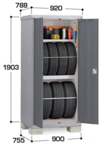 イナバ物置 タイヤストッカー 屋外横置き可 特徴や価格を解説